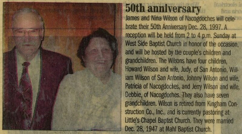 Nina (Murrell) Wilson Obituary